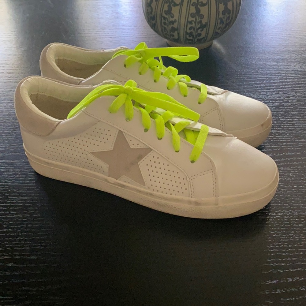 Steve Madden Distressed Star Tennis Shoes - Gem